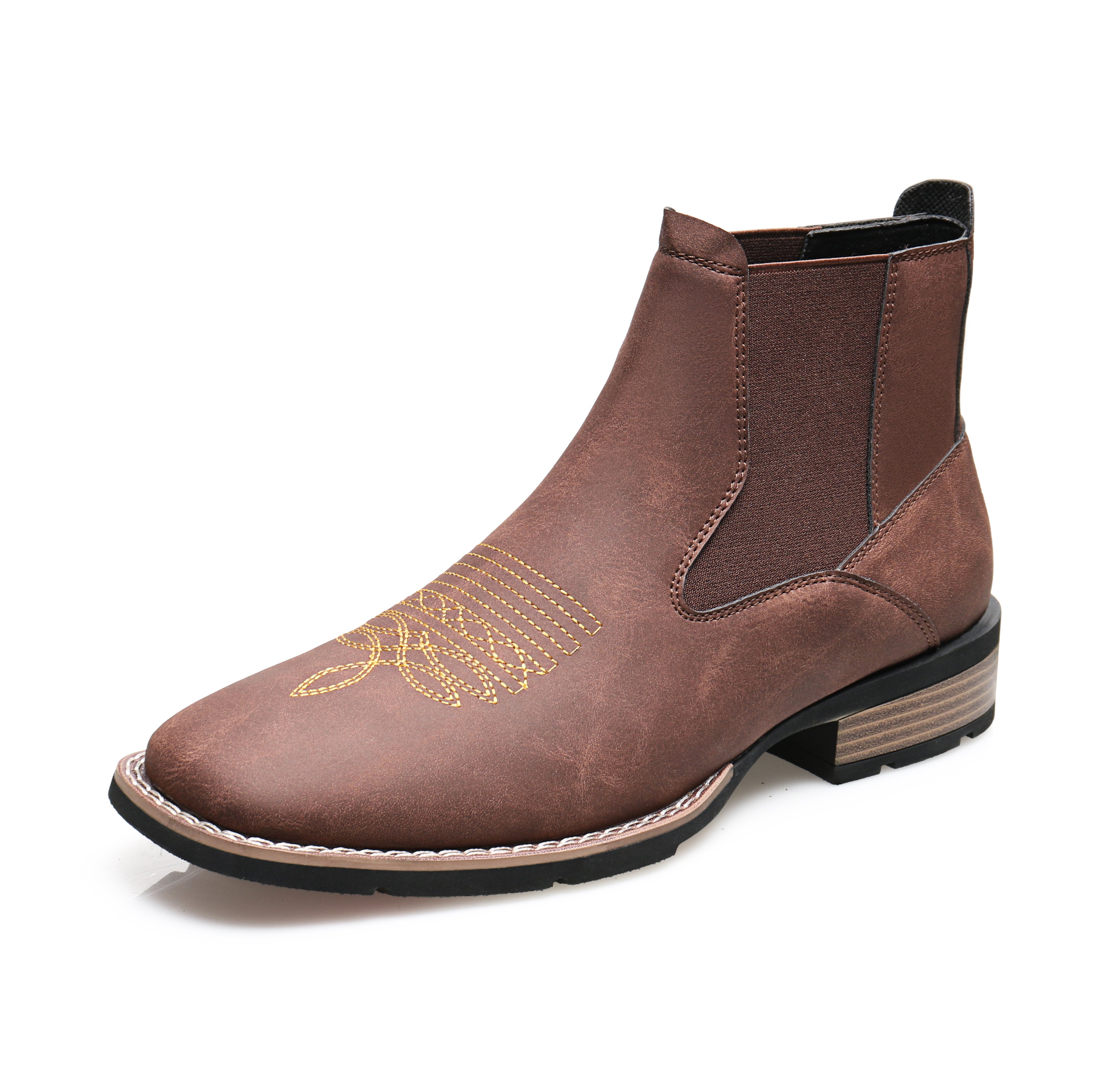 Men's Square Toe Ankle Chelsea Boots – Santimon