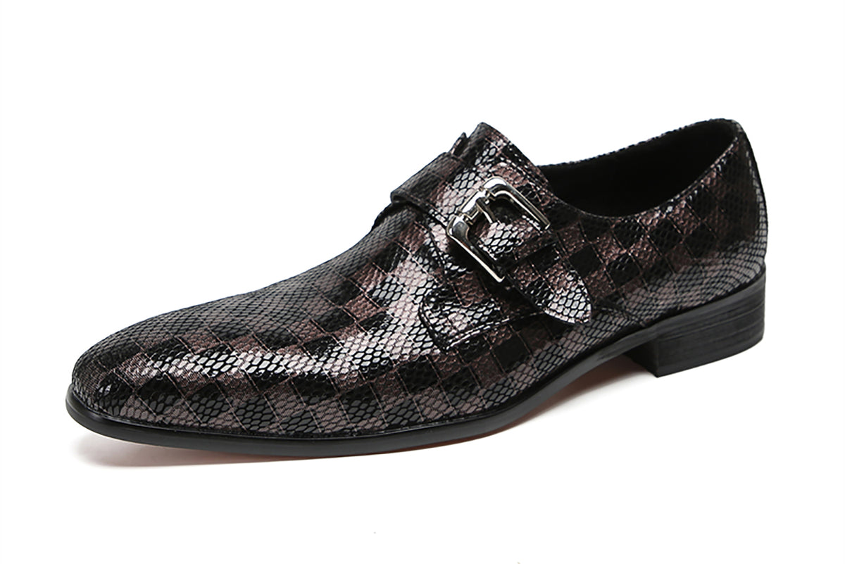 Men's Plain Toe Buttons Loafers – Santimon