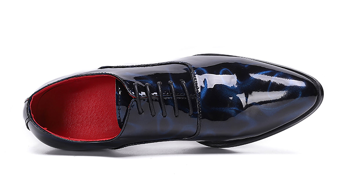 Men's Patent Leather Lace-Up Opera Pumps – Santimon