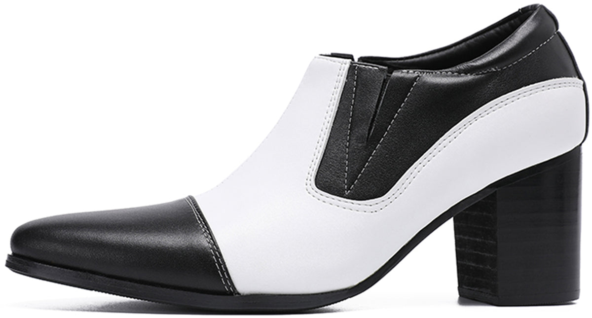 Men's Cuban Heel Leather Opera Pumps – Santimon