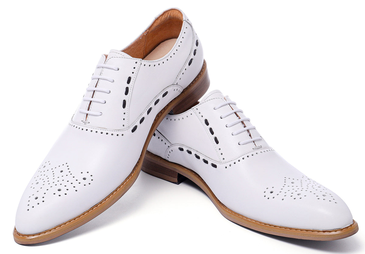 Men's Formal Leather Brogue Oxfords – Santimon